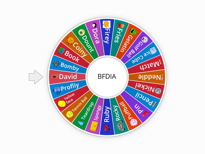 Bfdia wheel - Spin the wheel
