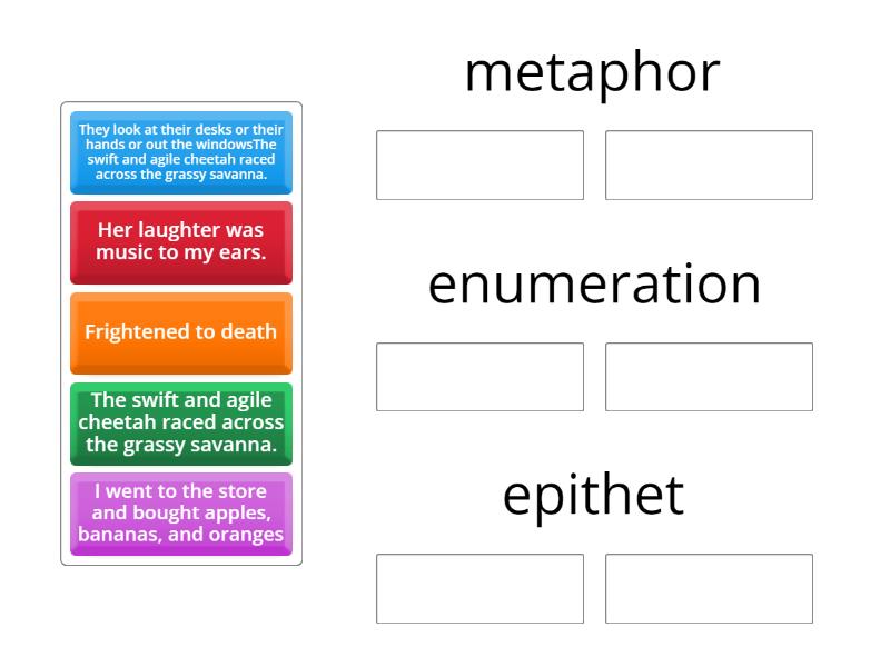 Figurative language - Group sort