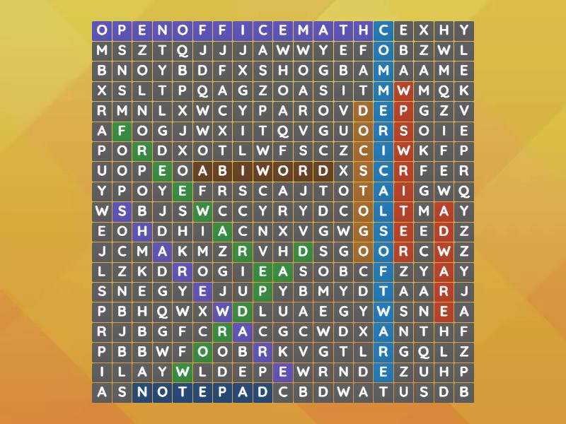Nama nama software - Wordsearch