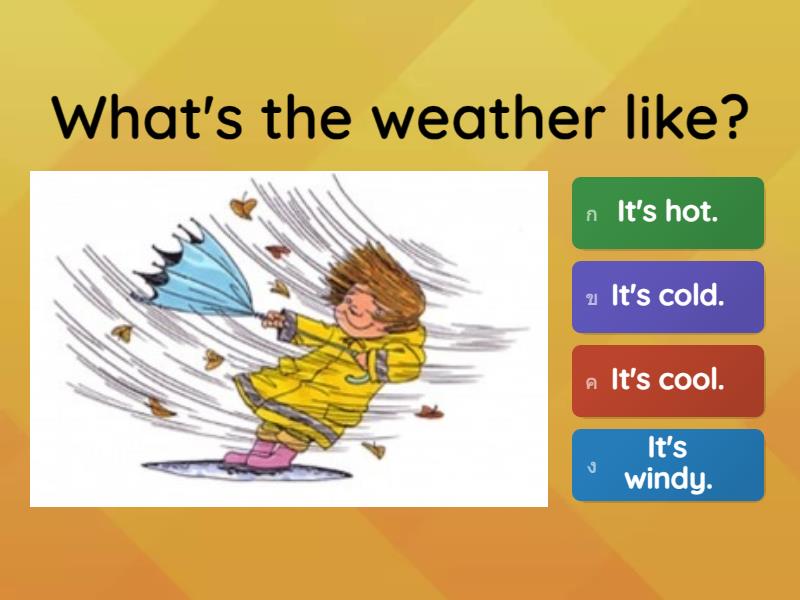 The weather - Quiz