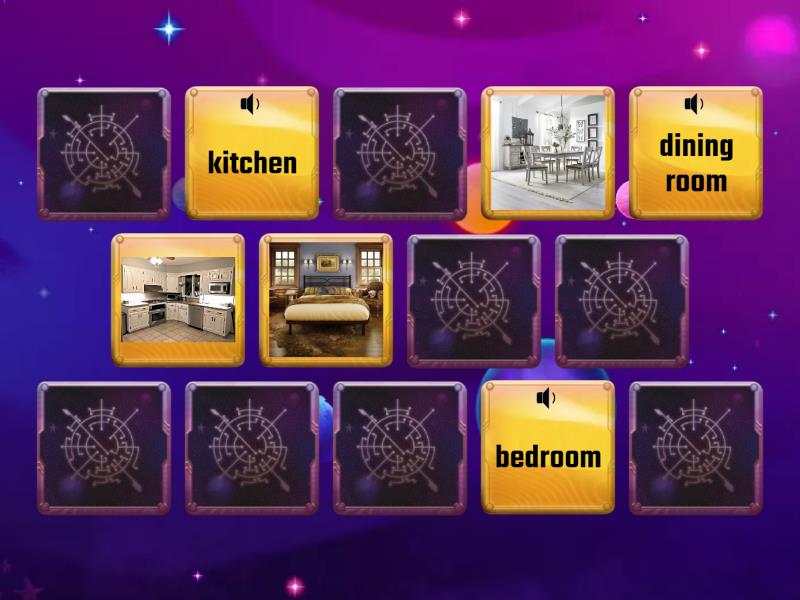 Memo Match Rooms - Matching pairs
