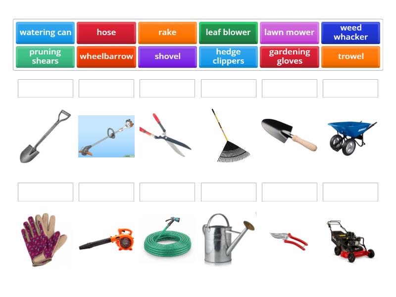 Gardening Tools - Match up