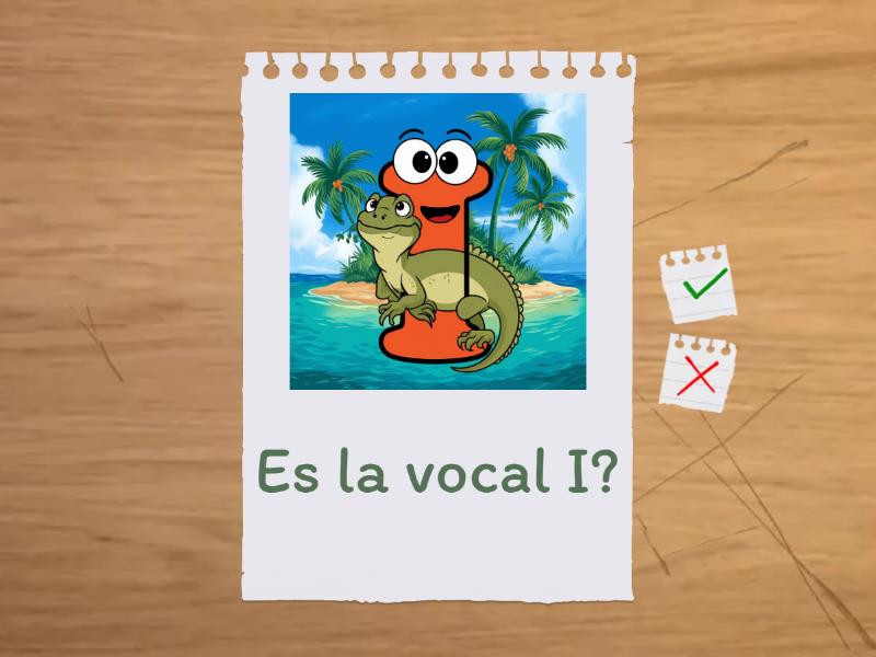 Las vocales - Tarjetas flash