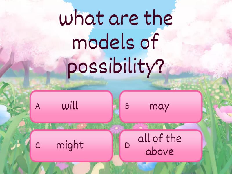 Models of possibility - Quiz