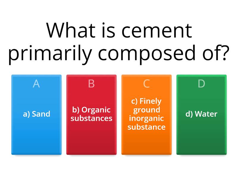 Cement z - Quiz