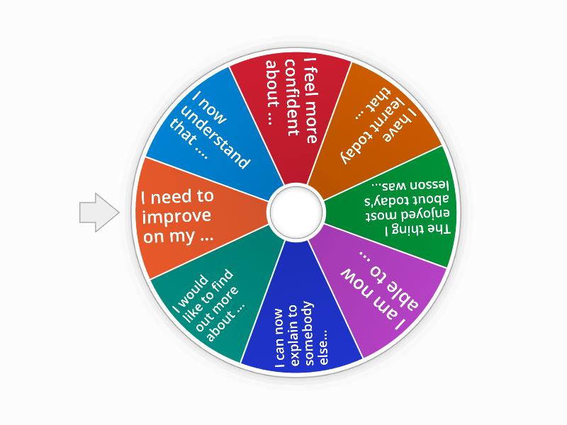 Plenary questions - Spin the wheel