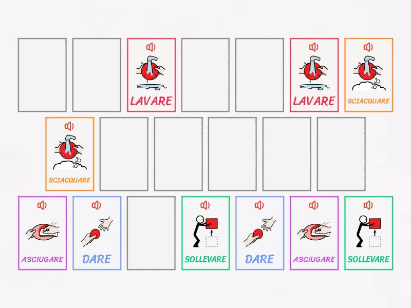 IMPARIAMO I VERBI IN CAA - Matching pairs