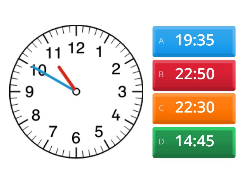 Uhrzeit Training - Quiz