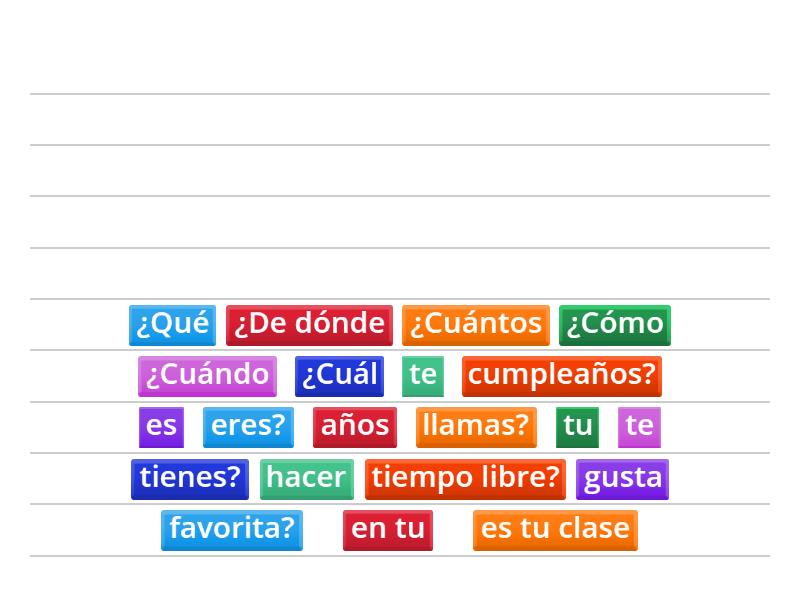 Review - getting to know each other - Word magnets