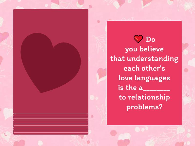 Love Languages (Questions) - Random cards
