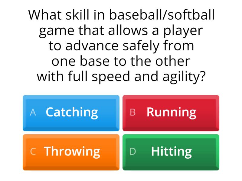 Baseball/Softball - Quiz