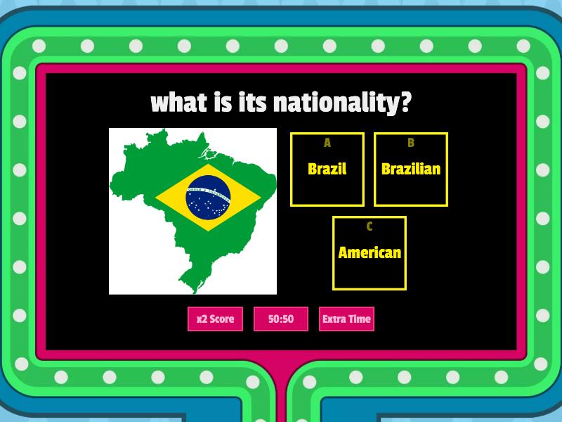 Countries - Gameshow quiz