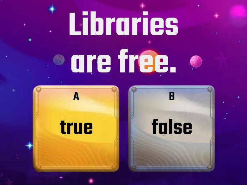 All About Libraries - Quiz
