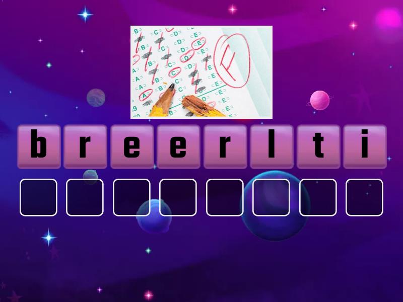 KB4 U1 Adjectives anagram - Anagrama