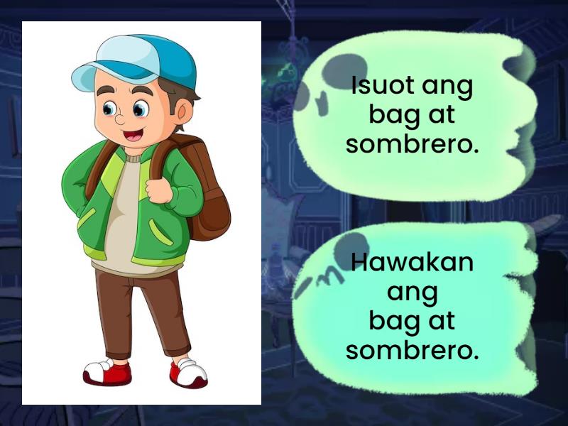 Anong panuto ang sinunod ng tauhan sa larawan? - Quiz
