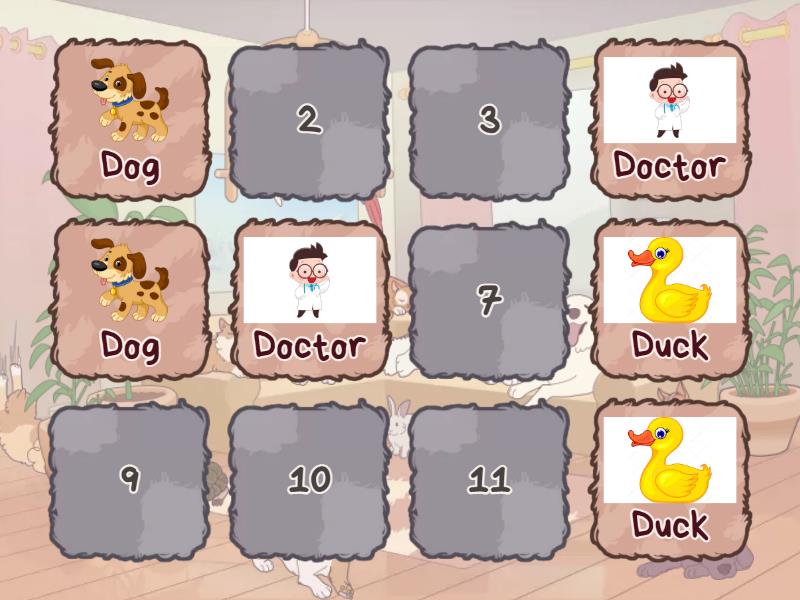 Memory Letter D - Matching pairs