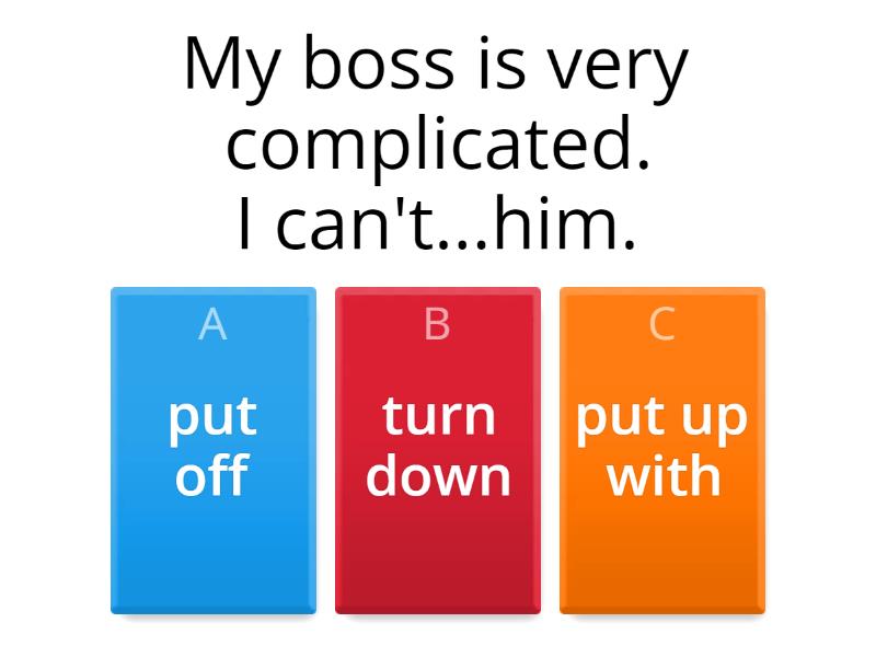 phrasal verbs -touch 4 - Quiz