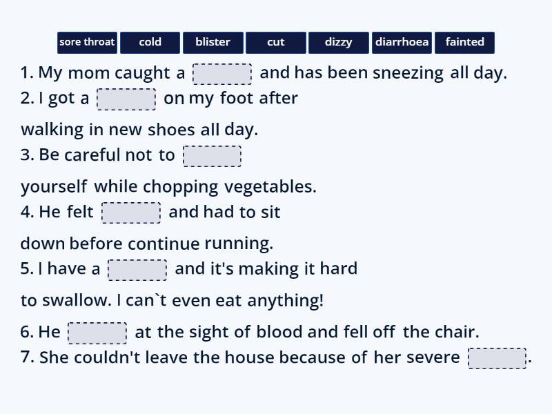 EF B2, U2 Vocabulary (VB 2) - Complete the sentence