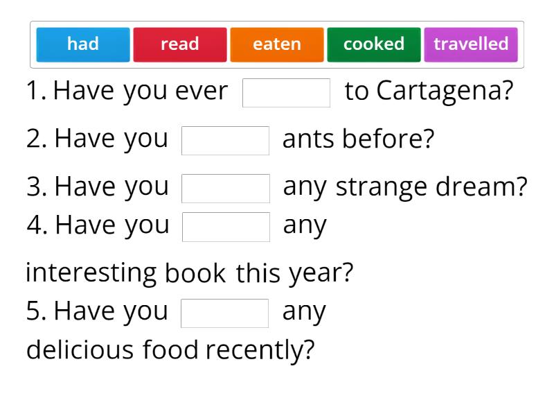 Present Perfect Questions: Complete and discuss - Completar la frase