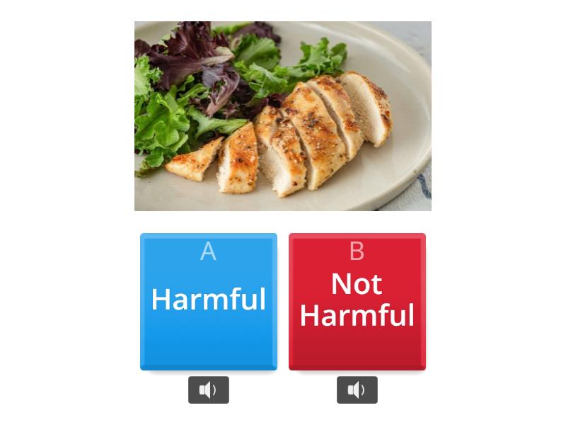 Harmful vs Not Harmful Substances - Quiz