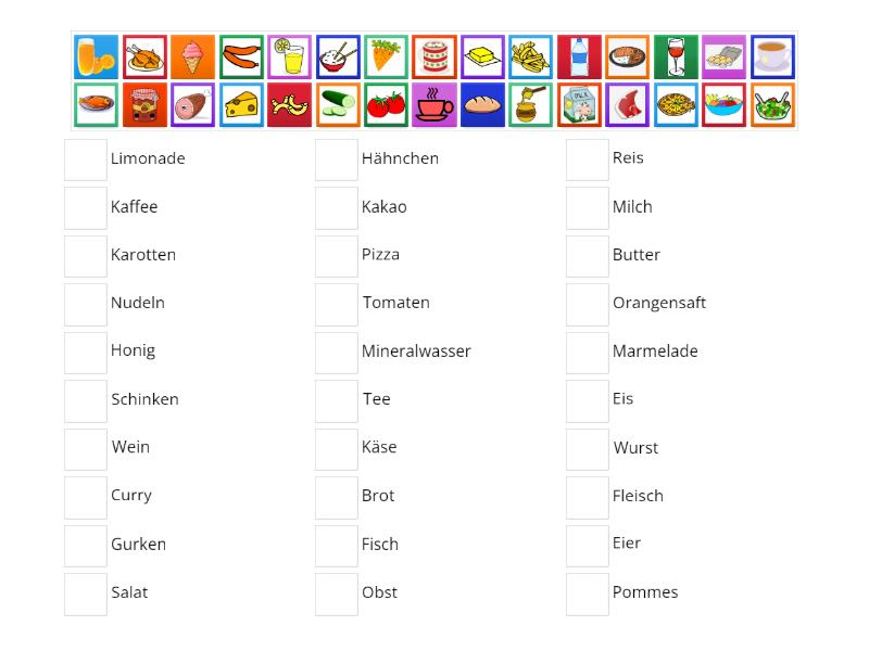 Das Essen - Match up