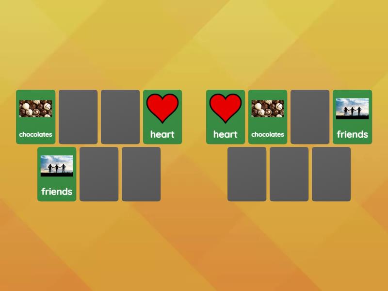 saint valentines day - Matching pairs