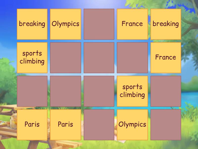 Summer Olympics - Matching pairs