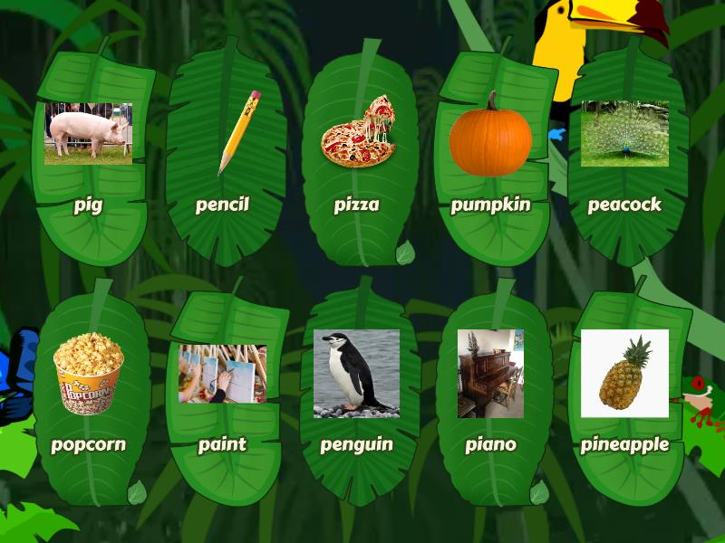 Phonics P - Flip tiles