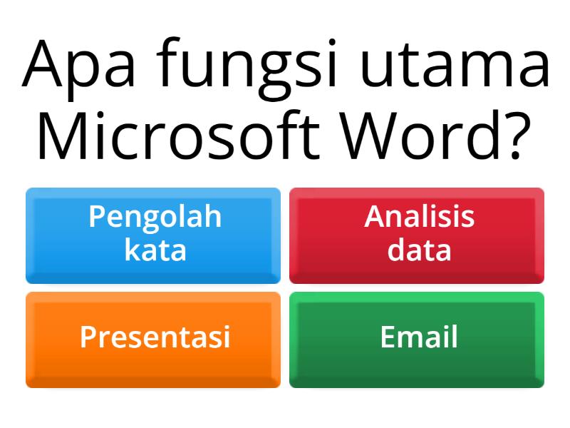 Kuis Kemampuan Microsoft Office - Quiz
