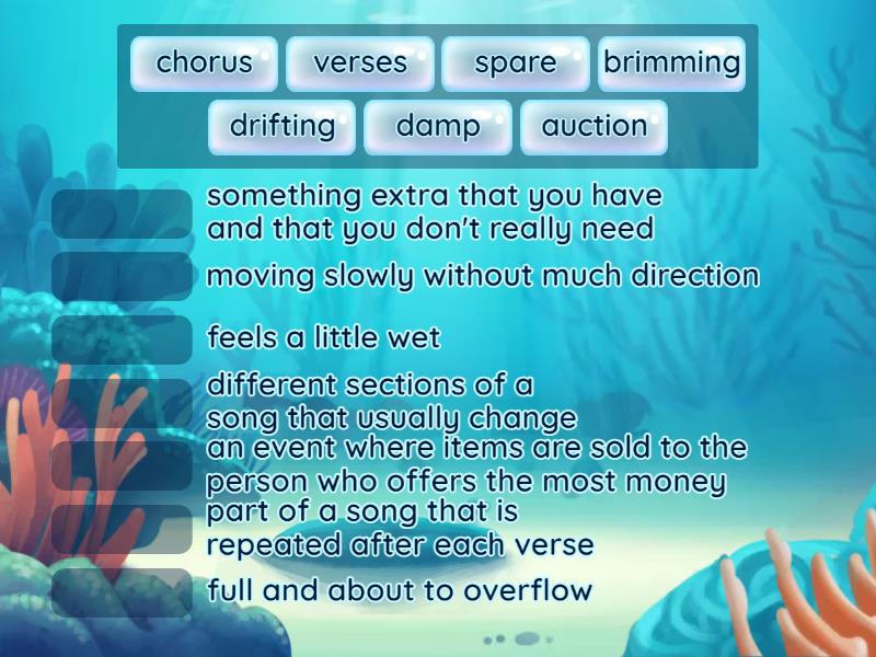 "Rent Party Jazz" Vocabulary; Module 3 Week 1 - Match up