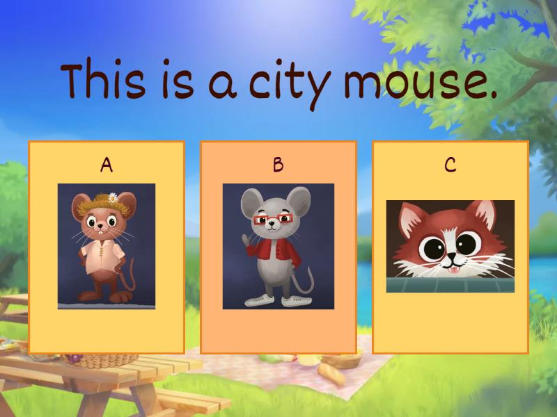 Video activity "The city mouse and the country mouse" - Quiz