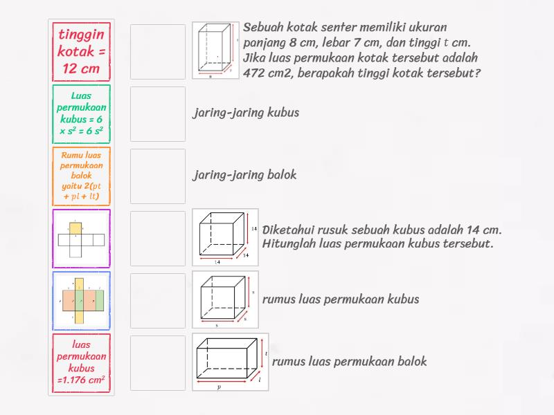 Pert. 1 Bangun Ruang Sisi Datar ( jaring-jaring kubus dan balok, luas ...