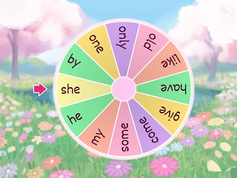 Tricky Word Game - Random wheel