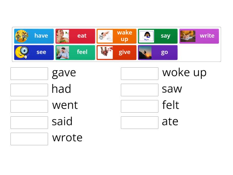 Super Minds 3 Unit 7 (Irregular Verbs) - Match up