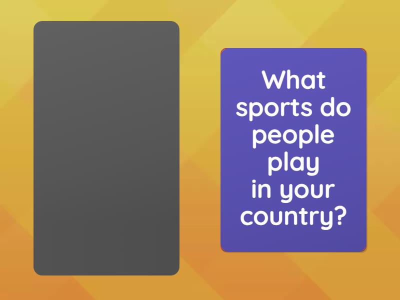 Sport - Speaking cards
