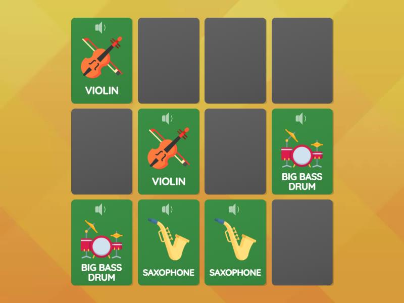 I am the music man - memory - Matching pairs