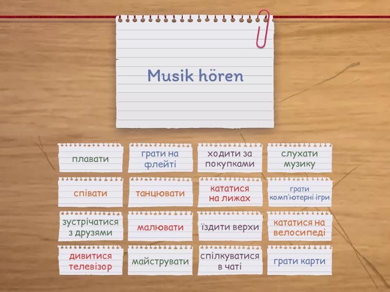 Hobby - Find the match