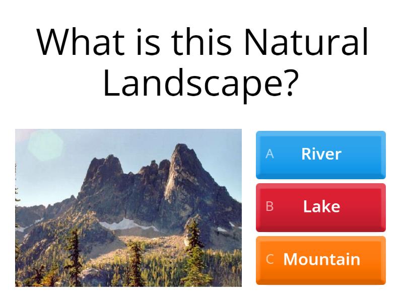Landforms in Natural Lanscapes - Quiz