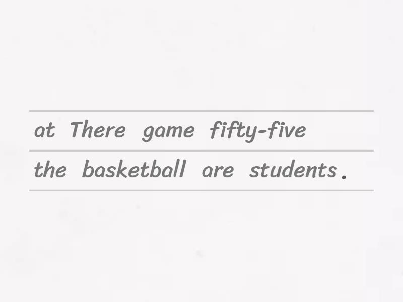 Wilson substep 5.4 sentence unjumble practice - Reordenar