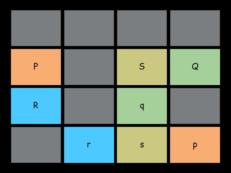 Letter Matching 4 - Matching pairs