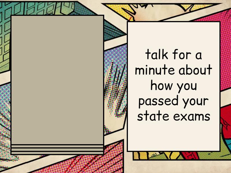 Talk for a minute () - Speaking cards
