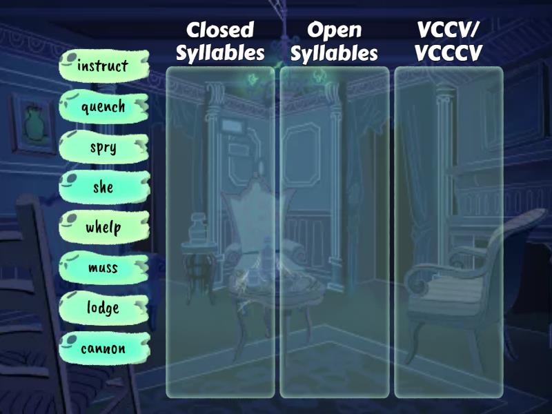Word Sort: Closed vs. Open - Categorize
