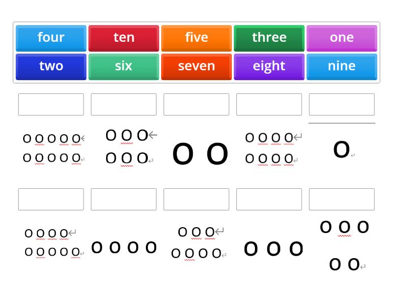 UNIT 1 HOW MANY - Match up