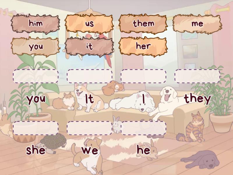 Ready 3A Object Pronoun - Match up