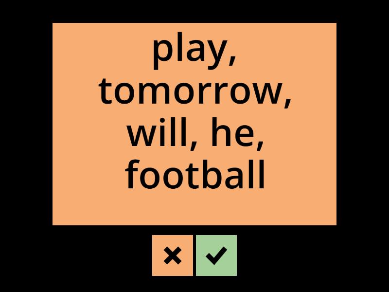 Make sentences - Flash cards