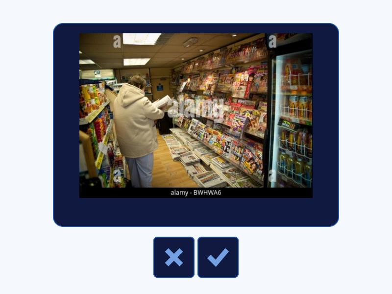 Focus 2 Types of shops - Flash cards