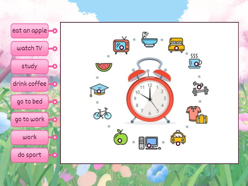 daily routine a1 - Labelled diagram