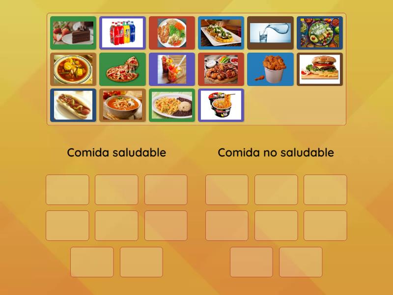comida saludable - Group sort
