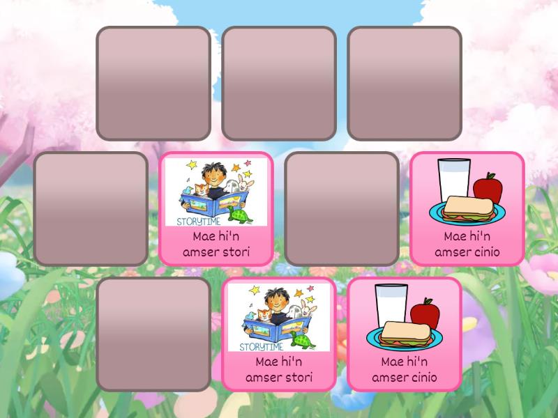 Mae hi'n amser - Matching pairs