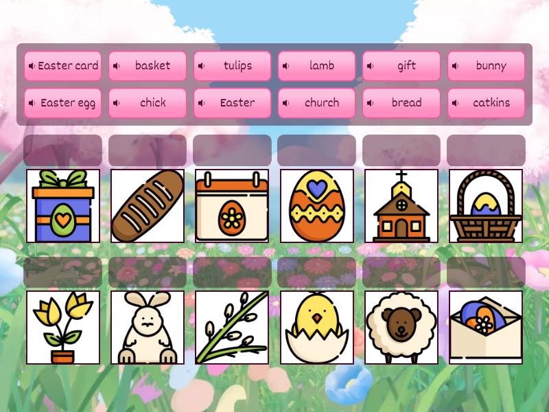 Easter vocabulary - Match up